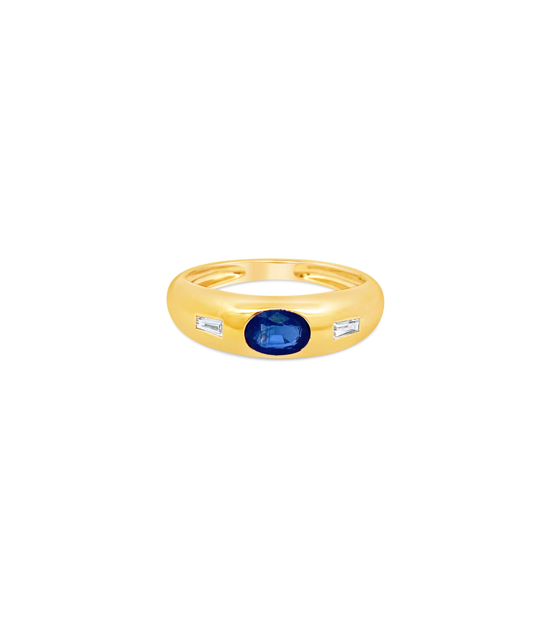 Sapphire & Diamond Gypsy Ring – OLIVE & CHAIN