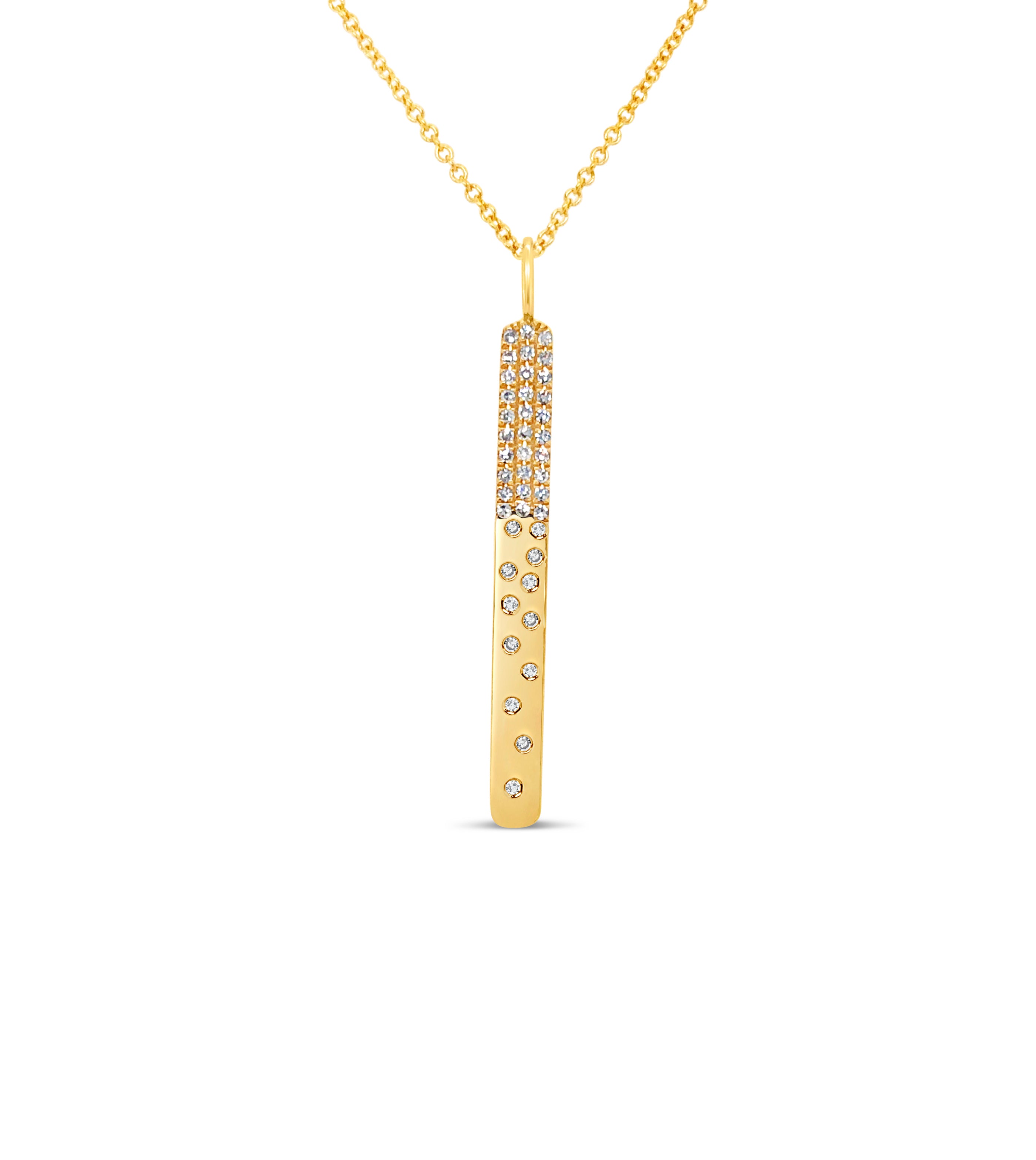 Diamond Celestial Bar Necklace – OLIVE & CHAIN