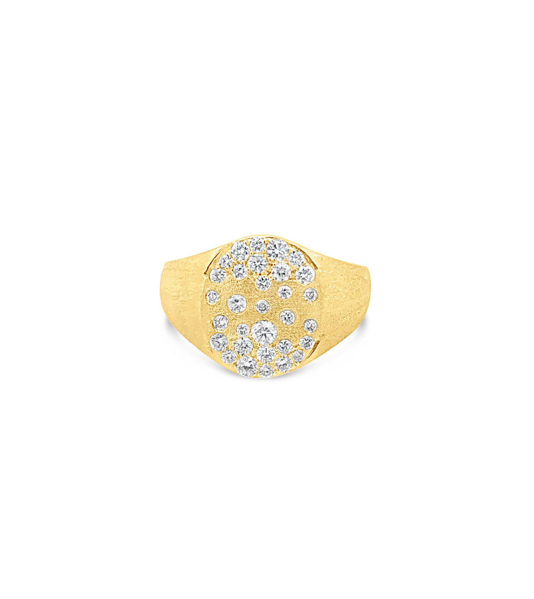 Diamond Celestial Signet Ring – Olive & Chain
