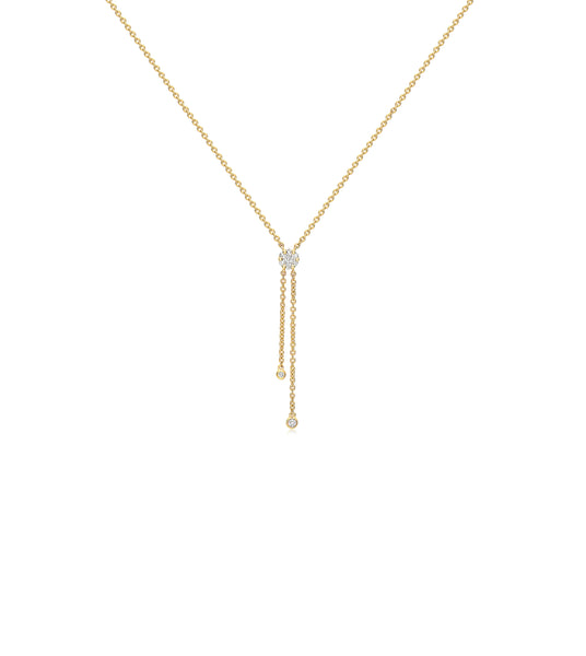 Diamond Lariat Necklace – Olive & Chain