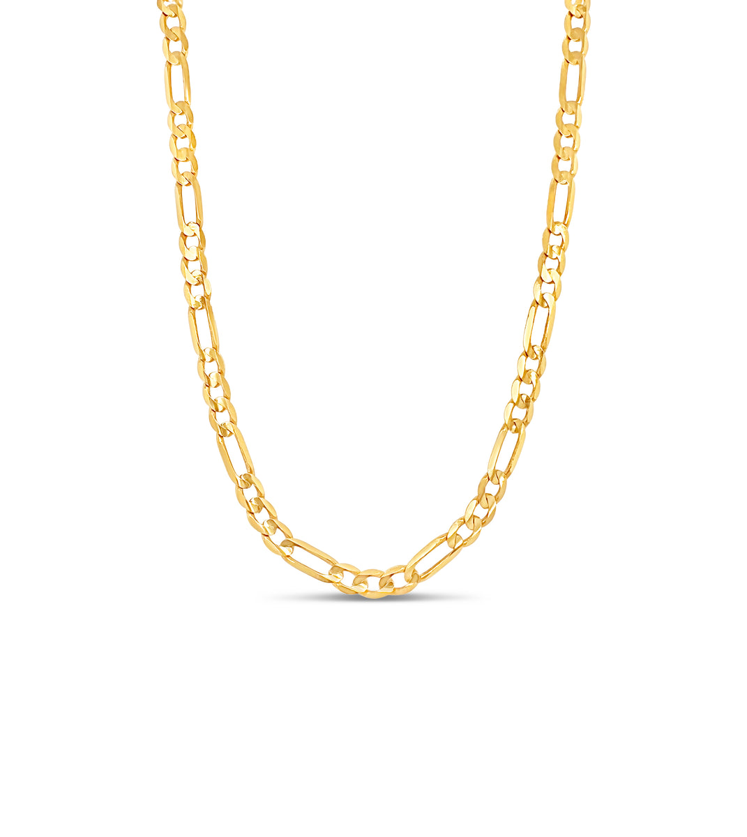 10k Gold Figaro Chain Necklace – OLIVE & CHAIN